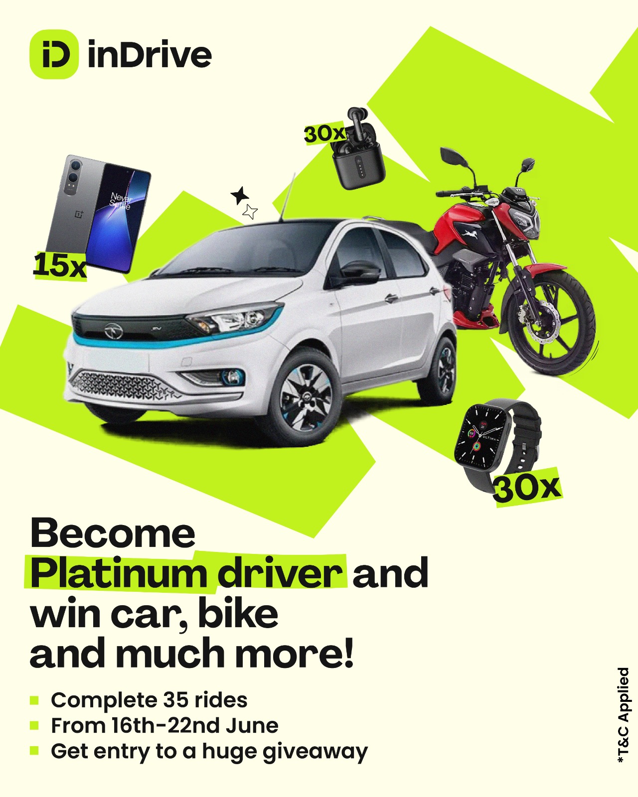 inDrive Nepal announces ‘Platinum Drivers Giveaway’ Campaign - ICT Side